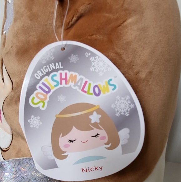 Squishmallows | Other | Squishmallow Angel Nicky Christmas 4in 221 ...